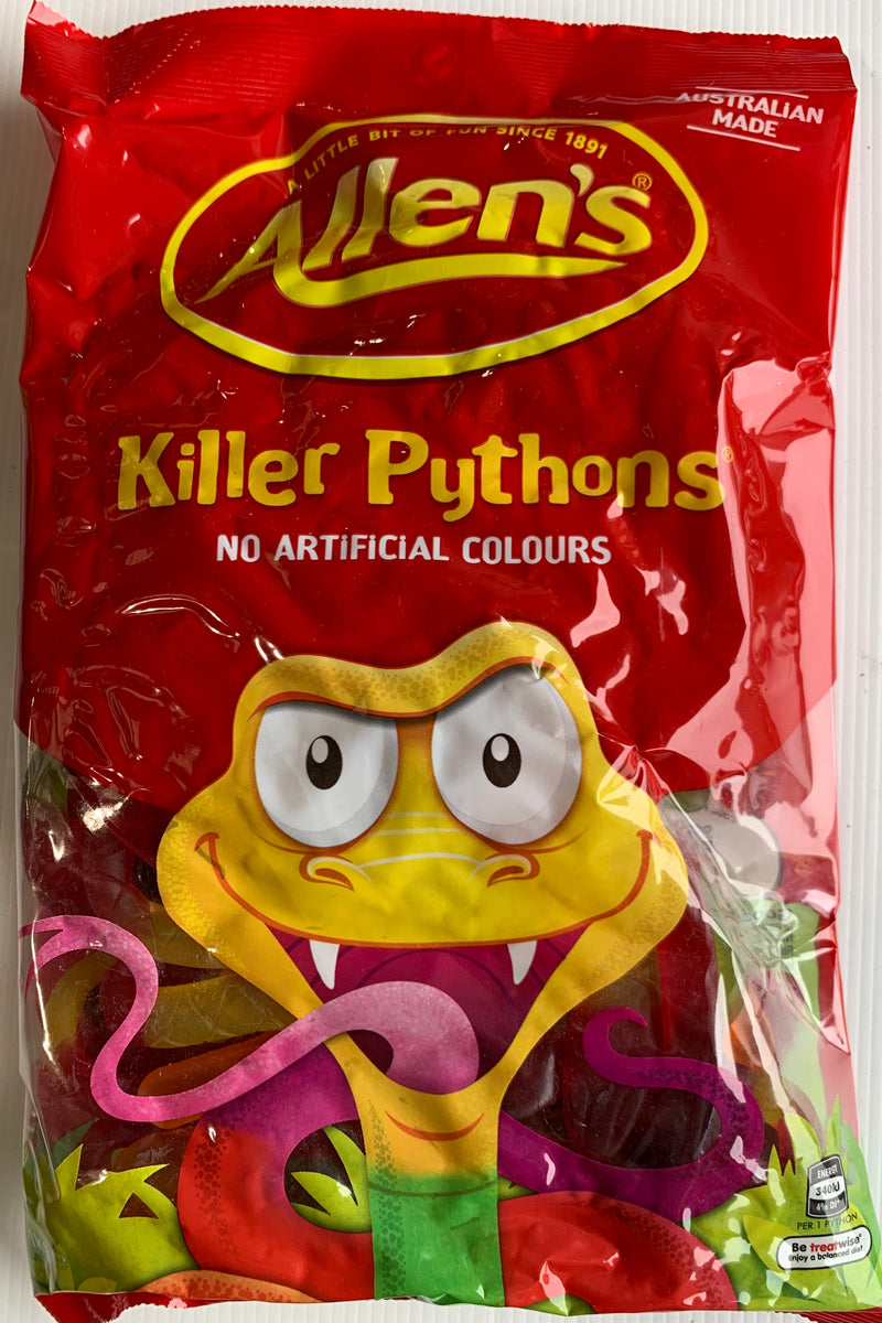 Allens 1kg Lollies KILLER PYTHONS – Southern Buying Home Delivery