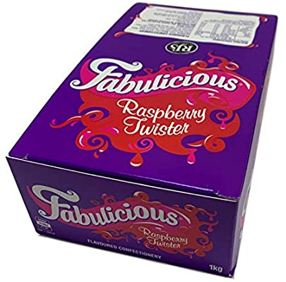 RJ's FABULICIOUS RASPBERRY TWISTER Approx 45 per box (Previous Wonka ...